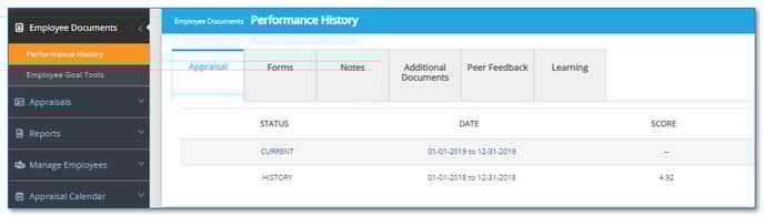 Managers - Employee Documents & Employee Goal Tools